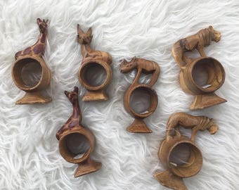 African napkin rings | Etsy