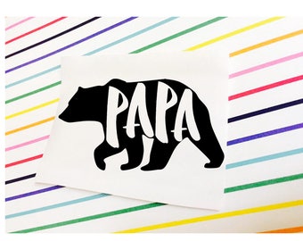 Papa bear sticker | Etsy