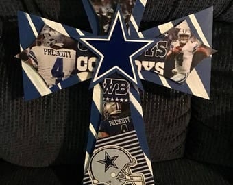Dallas cowboys cross | Etsy