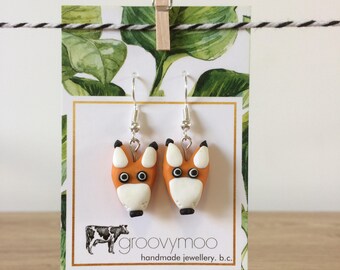 Fox Polymer Clay Charm Bead to fit Pandora Bracelets