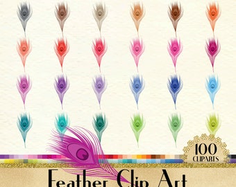 Feather clip art | Etsy