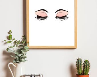 Lash extensions art | Etsy