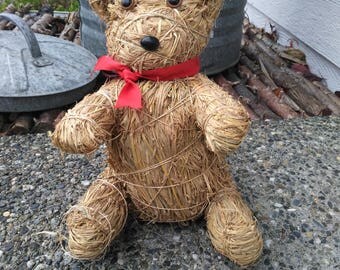 Rustic teddy bear | Etsy