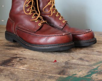 Vintage work boots | Etsy