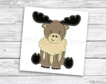 Moose applique | Etsy