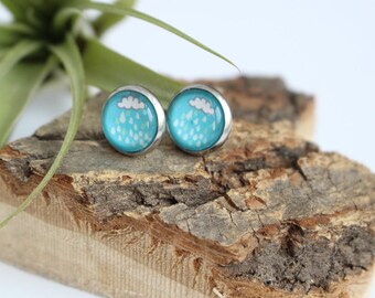Rain cloud earrings | Etsy