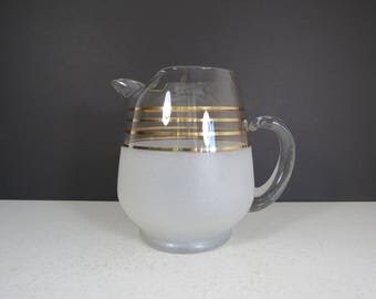 Frosted pitcher | Etsy