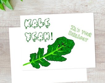 Foodie birthday card | Etsy
