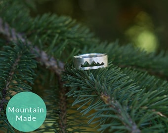 Mountain range ring | Etsy