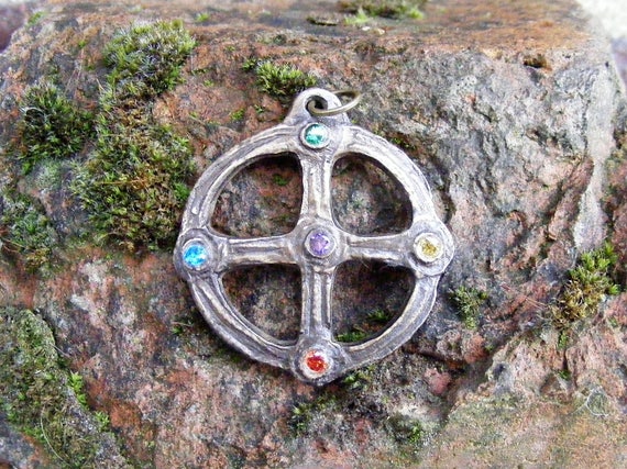 Elemental Celtic Sun Cross Wheel of the Year Wheel of Life