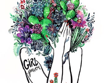 Flower power art | Etsy