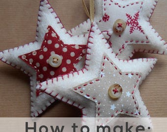 Felt star pattern | Etsy