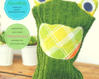 Frog hand puppet | Etsy