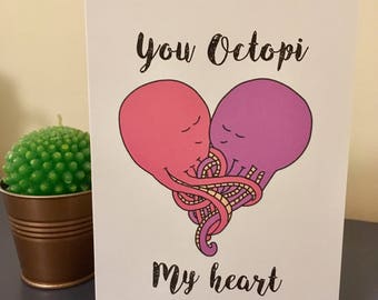 Octopus valentine | Etsy