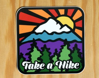 Mountain sticker | Etsy