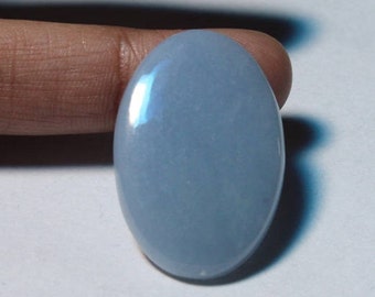 Angelite Necklace natural angelite gemstone pendant pale