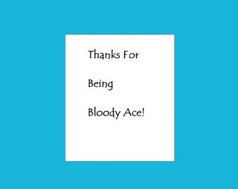 Funny thank you card | Etsy