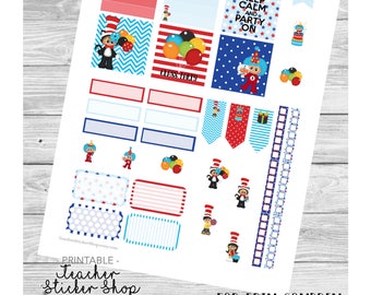 Printable Planner Stickers for Teacher by TeacherStickerShop