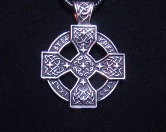 Solar cross pendant | Etsy