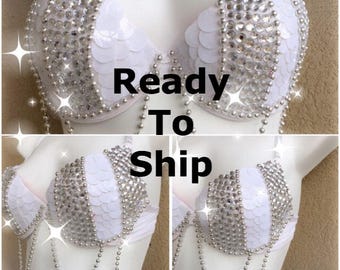 Rhinestone bra | Etsy
