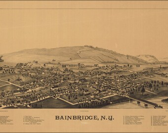 Bainbridge map | Etsy