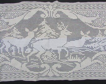 Deer filet crochet | Etsy