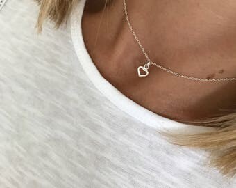 Silver choker | Etsy