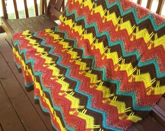 Ripple afghan | Etsy