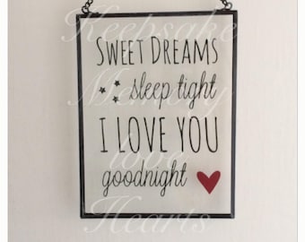 Sweet Dreams Sleep Tight We Love You Goodnight Instant