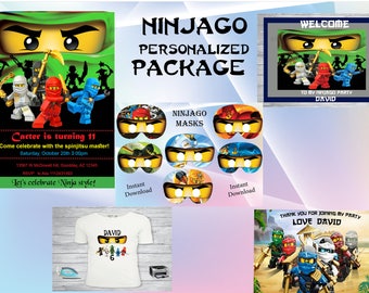 Ninjago invitation | Etsy