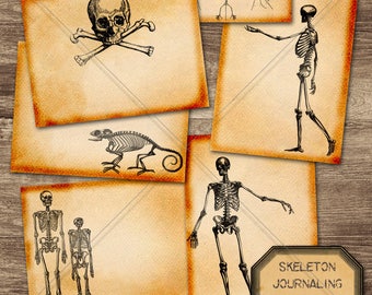 Skeleton card | Etsy