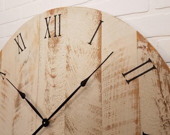 Rustic wall clock | Etsy