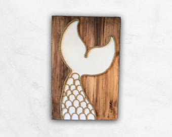 Carved wood mermaid | Etsy