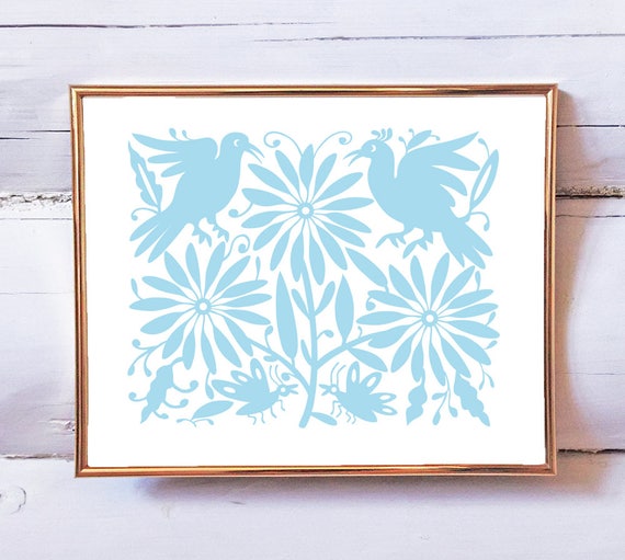 Otomi Mexico Nursery Wall Decor Big Size Print Baby Room