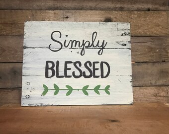 Blessed sign | Etsy