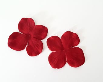 Red velvet flowers | Etsy