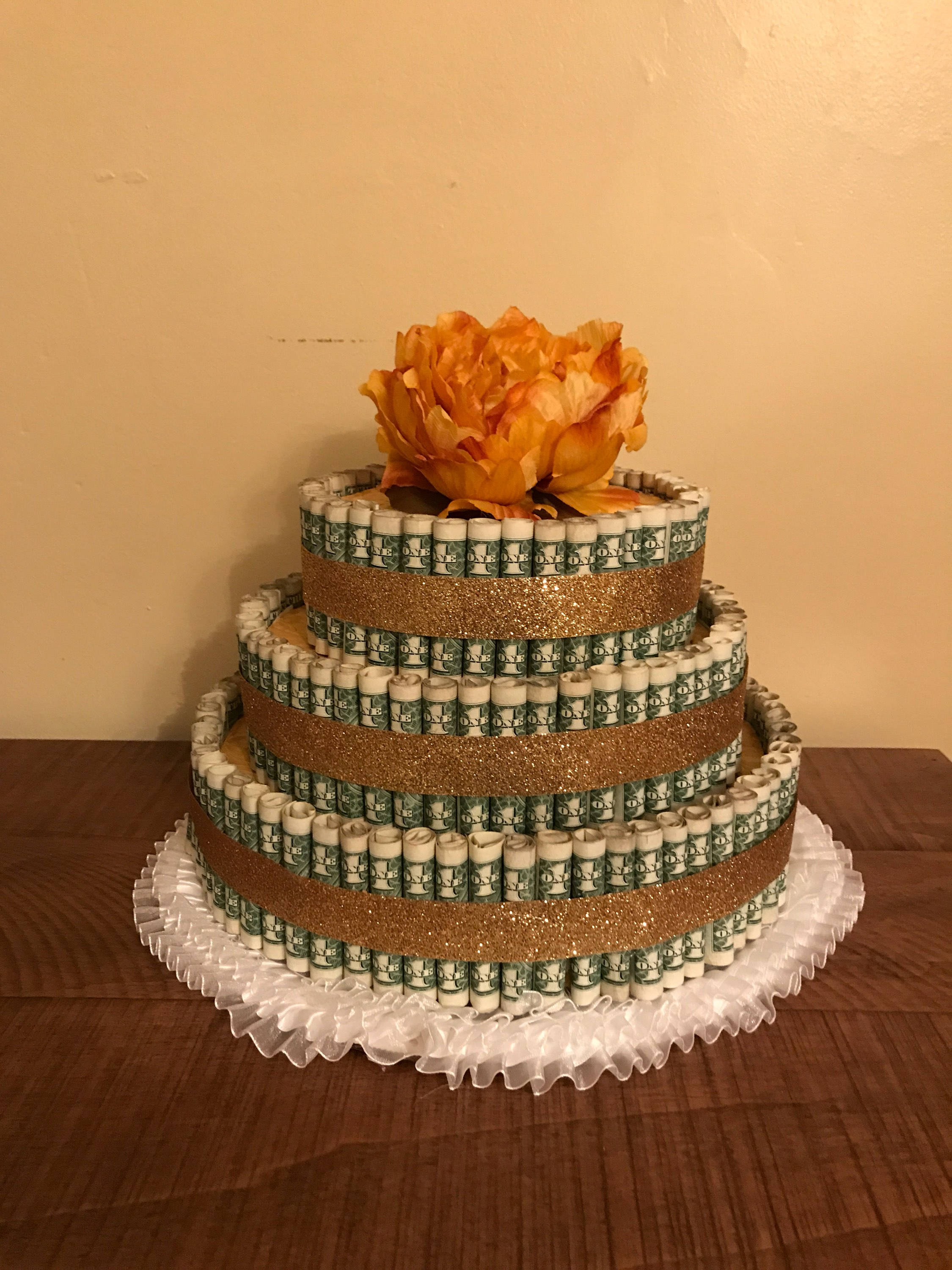 Ready to Ship Money Cake / Centerpiece / Birthday / Shower