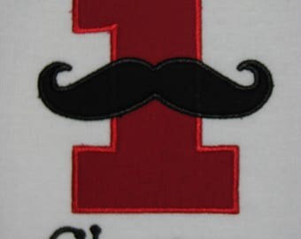 Mustache numbers | Etsy