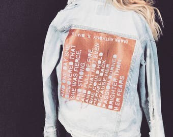 Custom denim jacket | Etsy