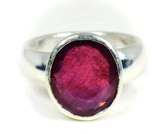 Natural ruby ring | Etsy