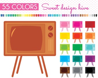 Tv clipart | Etsy