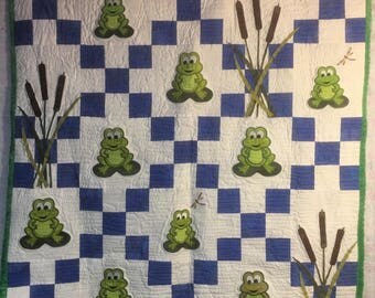 Frog quilt | Etsy