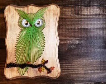 Owl string art | Etsy