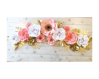 Light Pink Paper Flowers 12 Count Bundle
