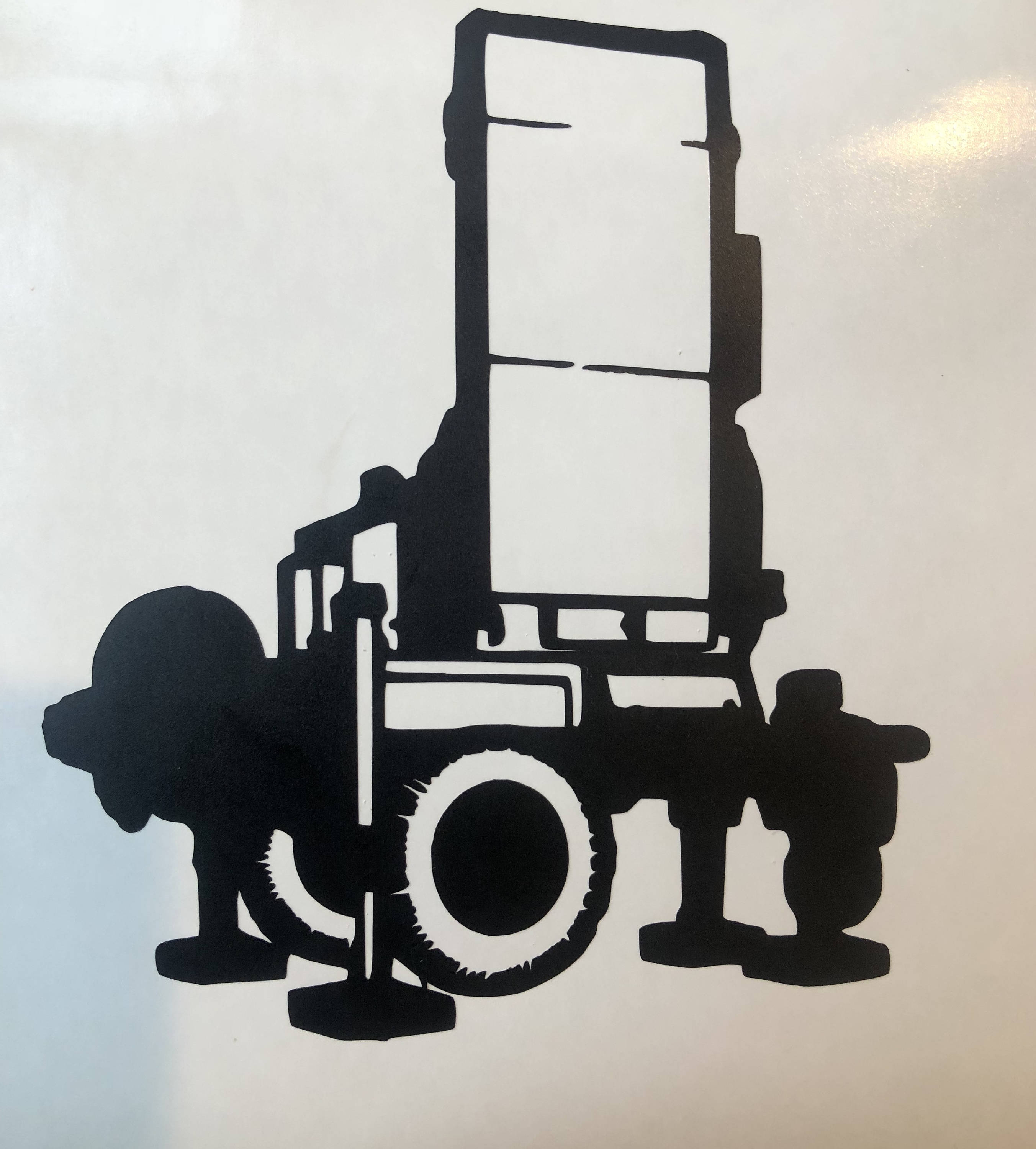 Q36 Radar Silhouette Decal from ArtilleryTumblers on Etsy Studio