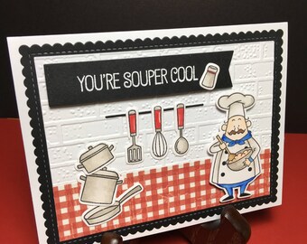 Chef thank you card | Etsy