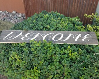 Rustic welcome sign | Etsy