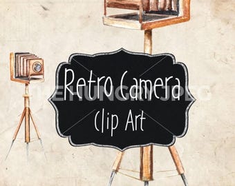 Cute Camera Clip Art CAMERA CLIP ART Retro Digital