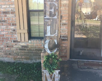 Rustic welcome sign | Etsy