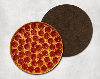 Pizza coasters | Etsy